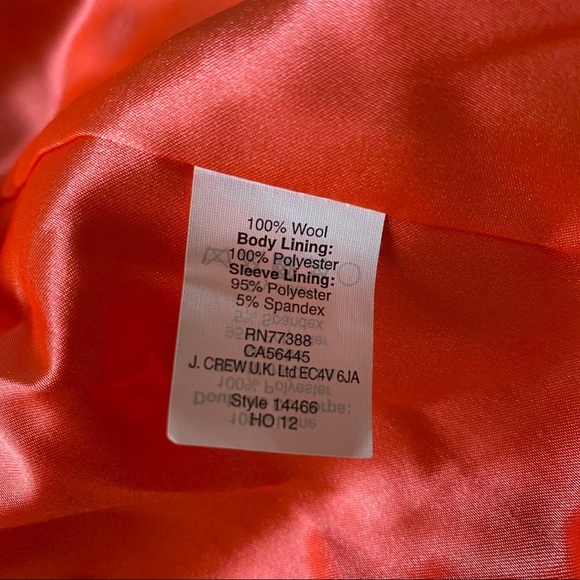 J. Crew | Jackets & Coats | J Crew Double Serge Wool Hacking Blazer ...